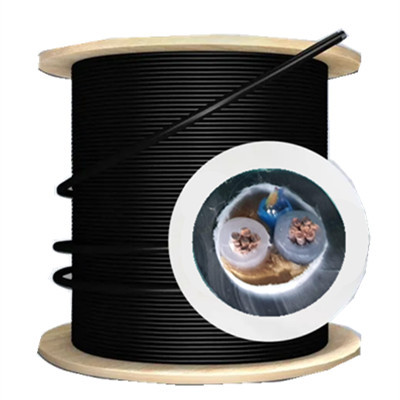 6C cabo composto híbrido, cabo de fibra ótica híbrido de G657a2 PBT